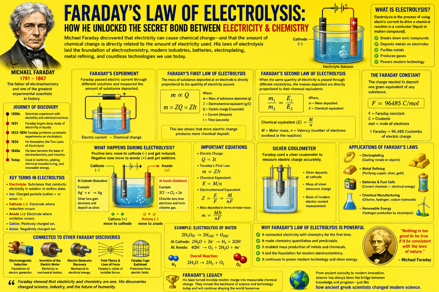 Faraday's Law Of Electrolysis Amazing Science